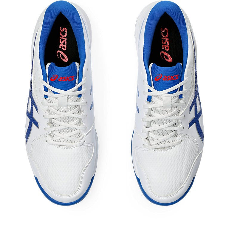 ASICS GEL PEAKE 2 SHOES - WHITE / TUNA BLUE – MONARCH CRICKET
